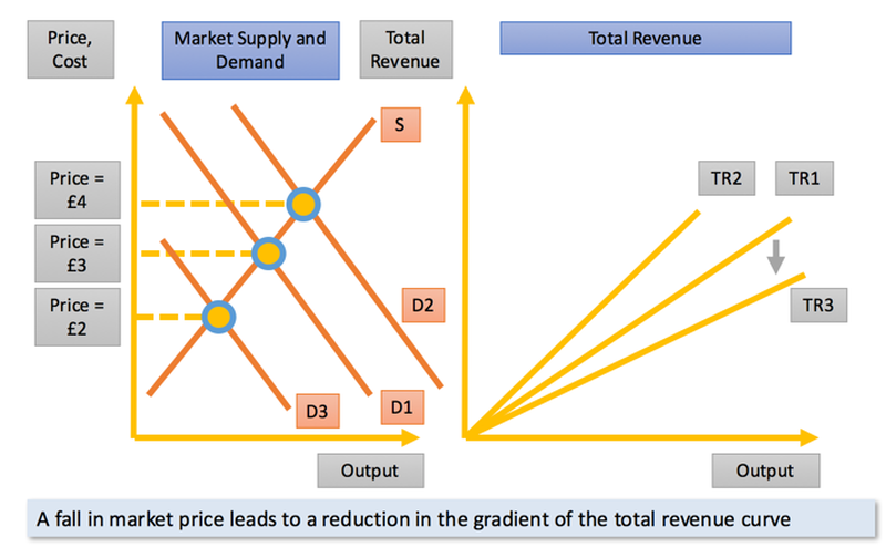 Revenue Curves in Competitive Markets | Economics | tutor2u