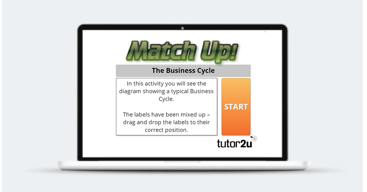 The Business Cycle - "Match Up" activity | Economics | tutor2u