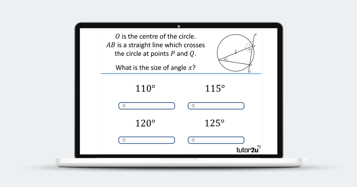 Circle Theorems Revision Quiz | Maths | tutor2u
