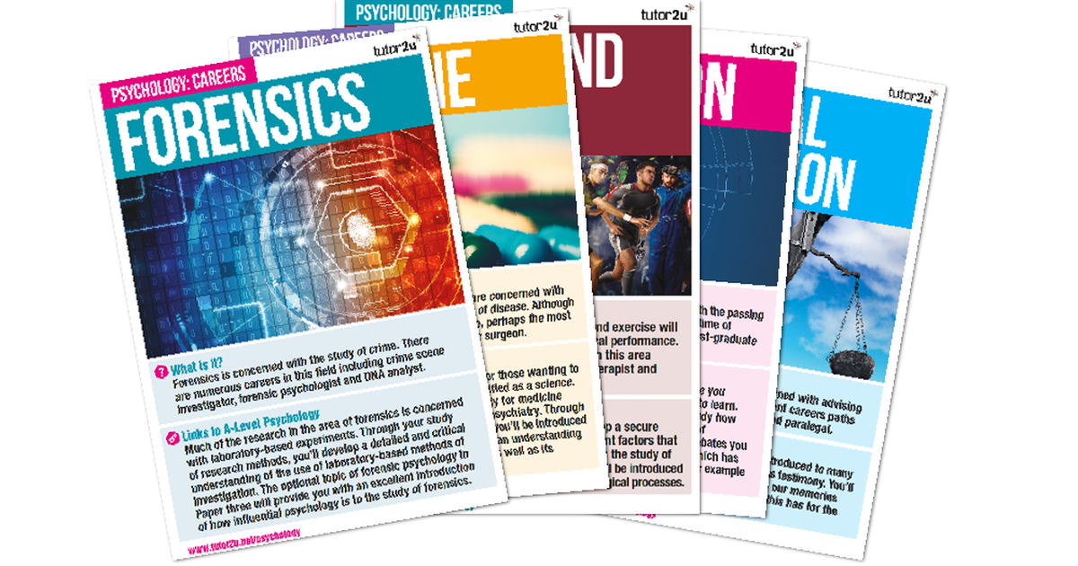 Careers in Psychology Classroom Posters | Psychology | tutor2u