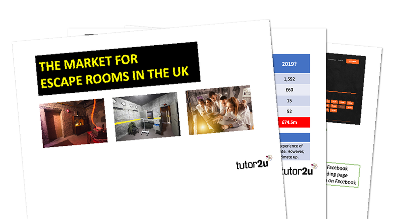 The Market for Escape Rooms in the UK | Business | tutor2u