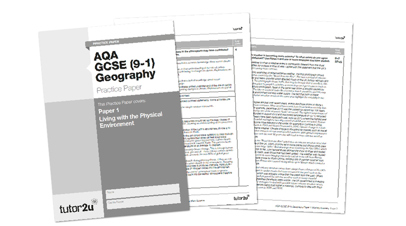 Paper 1 Practice Paper (Edition A) for AQA GCSE (9-1) Geography ...