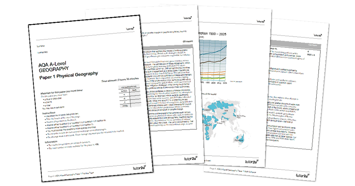 Paper 1 Practice Paper (Edition A) for AQA A-Level Geography ...