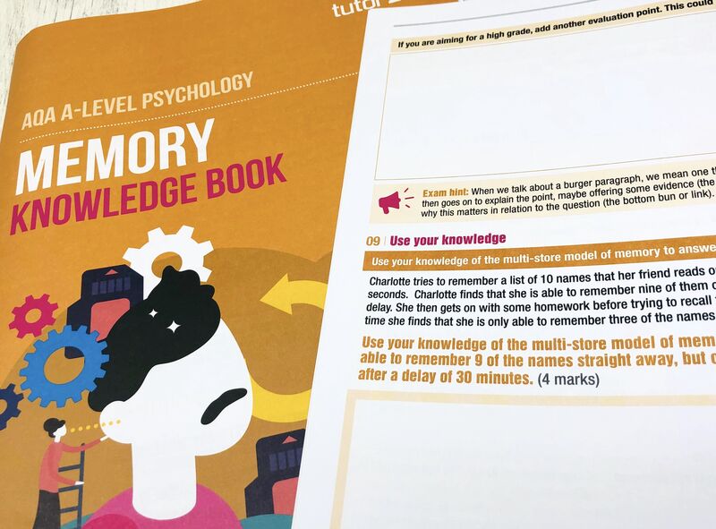AQA A-Level Psychology Memory Knowledge Book | Psychology | tutor2u